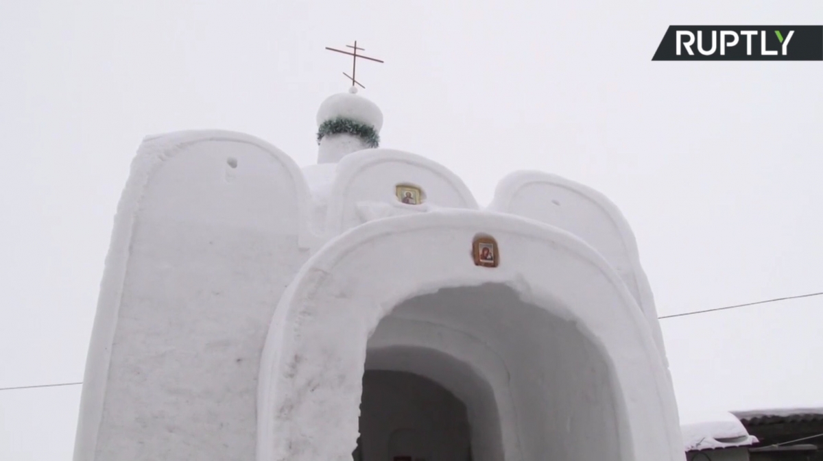 Siberian Man Builds Orthodox Church Out Of Snow - Christian Today