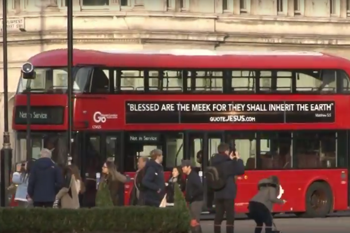 Words of Jesus to be emblazoned on London buses this Easter in new ...