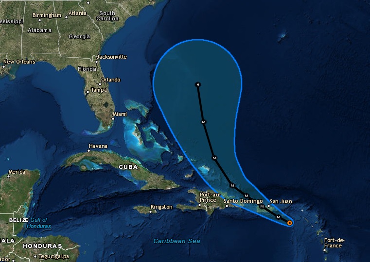 Hurricane Maria on track to hit U.S. Virgin Islands and Puerto Rico ...