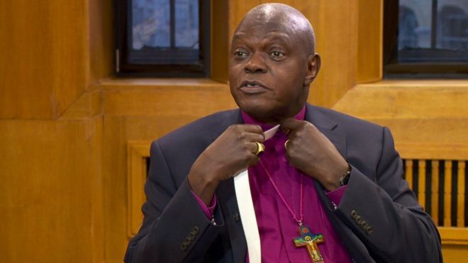 Mugabe is gone, so the Archbishop of York puts his clerical collar back ...
