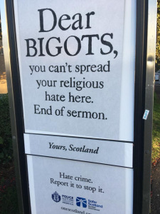 Church minister reports Scotland's hate crime posters for being a hate ...