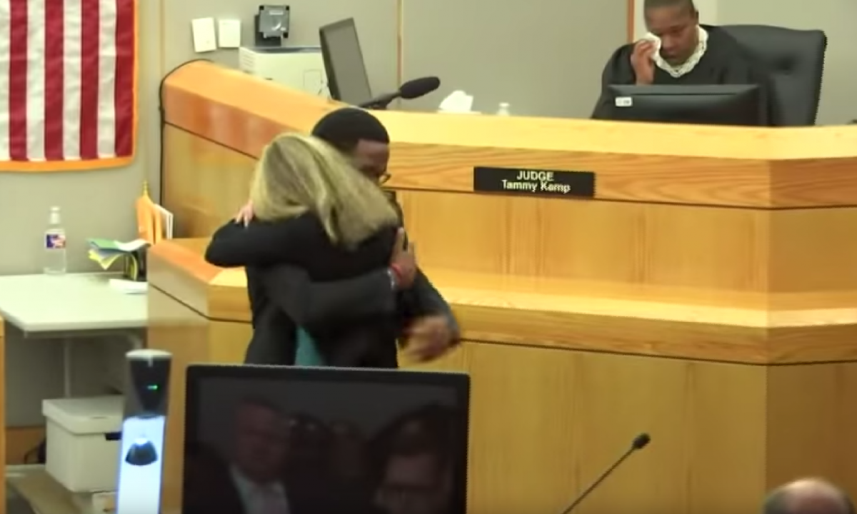 An astonishing courtroom hug and what it teaches us about radical ...