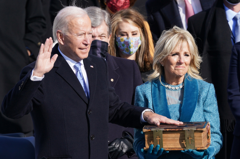 President Joe Biden's inauguration speech [Text]; Quotes Psalm 30:5 ...