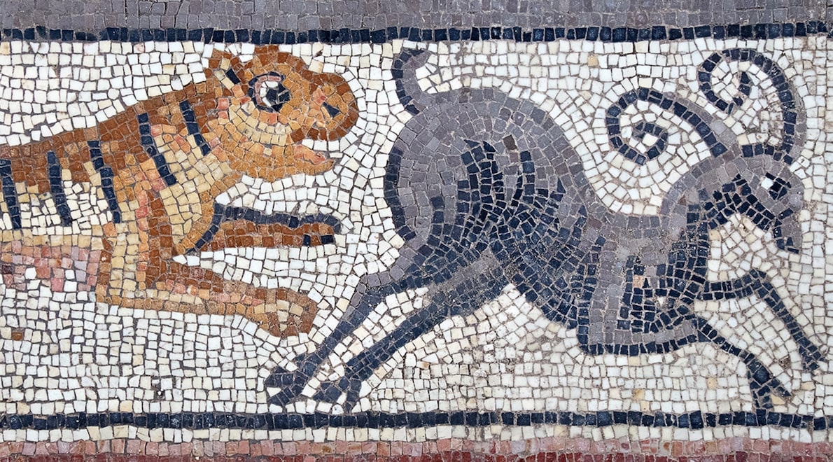 'Spectacular' ancient mosaic of Samson discovered by archaeologists ...