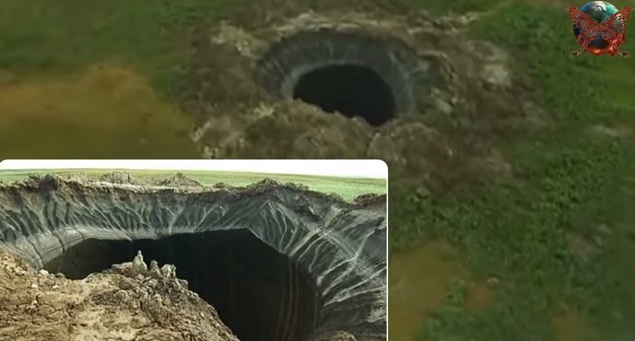 Yamal crater: Russian geologists probe the bottom of Siberia\'s ...
