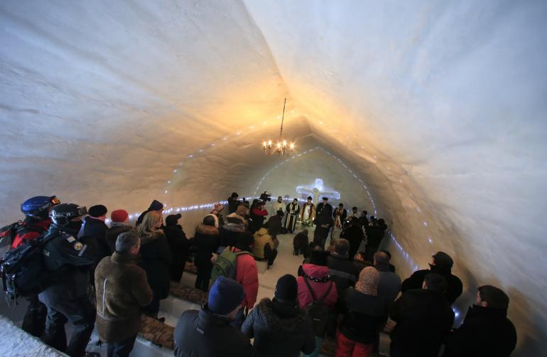 New ice church blessed in Romania - Christian Today