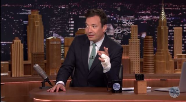 Jimmy Fallon says his finger was nearly amputated after freak fall ...