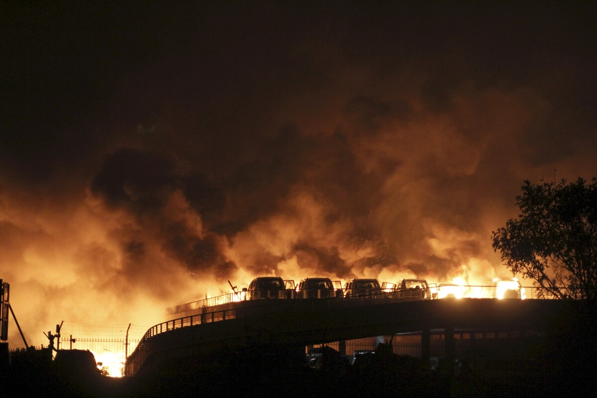 China: Huge explosions in port city leave dozens dead and hundreds ...
