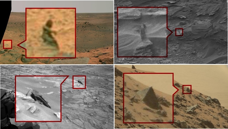 NASA rover appears to show photos of spaceship, pyramid, even mermaid ...