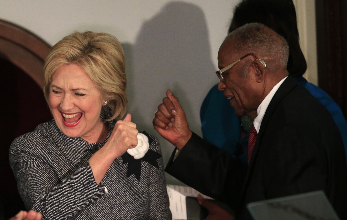 Hillary Clinton courts African-American vote at Martin Luther King Jr ...