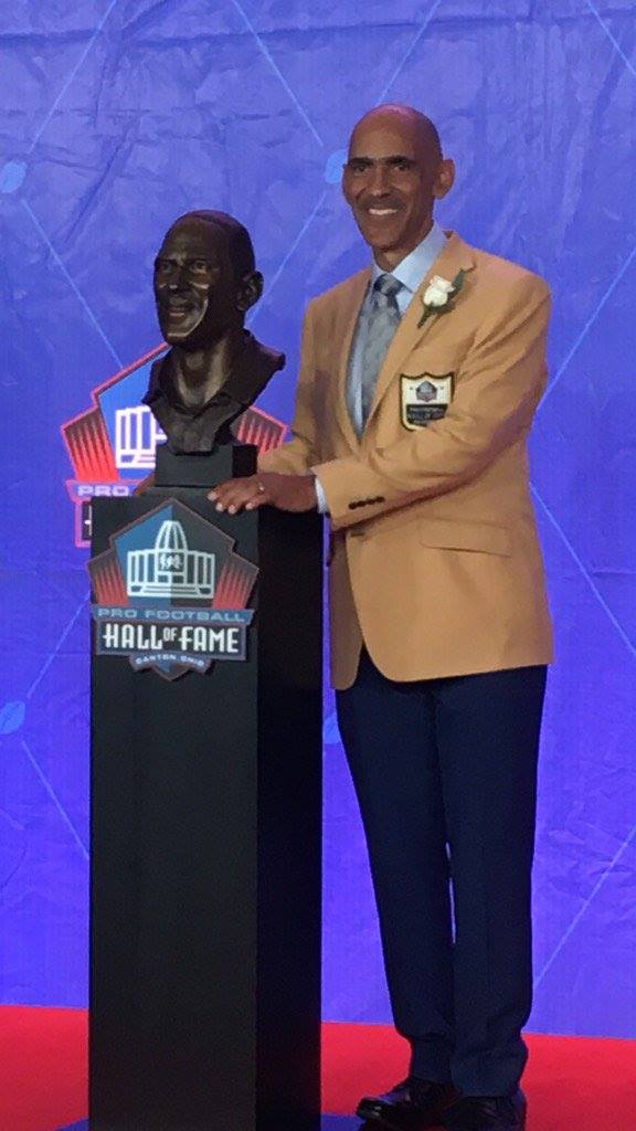 Tony Dungy credits parents for Christian faith during NFL Hall of Fame ...