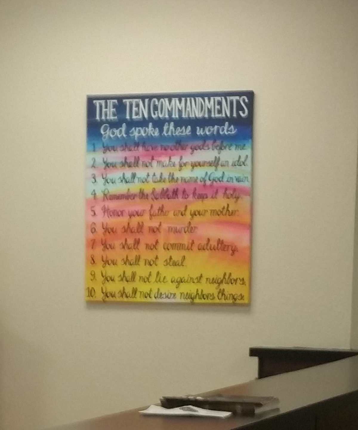 Atheists want Ten Commandments painting removed from Kentucky county ...
